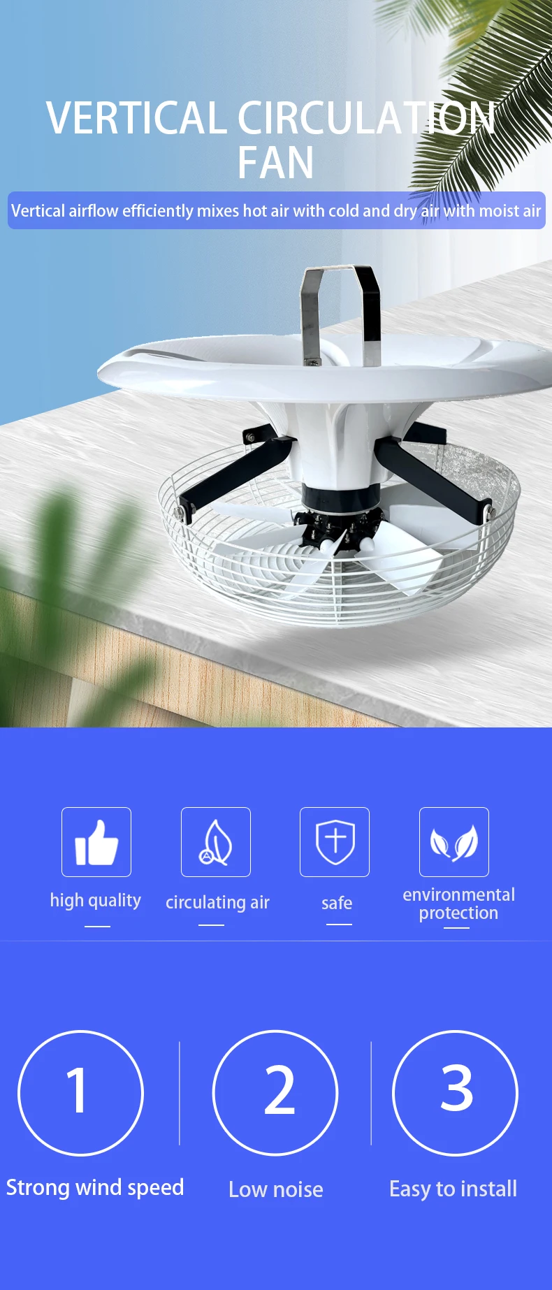 Vertical Circulation Industrial Thailand Axial V Flo Fan For Medical ...