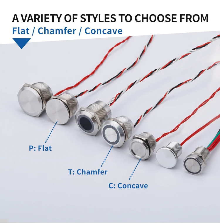 IP68 Latching Stainless Steel Dot Illuminated Waterproof Touch Switch ...