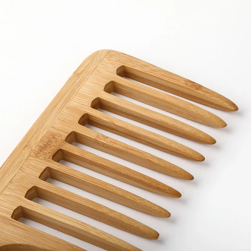 Big Size Bamboo Wide Tooth Comb - Eco-Friendly Hair Brush