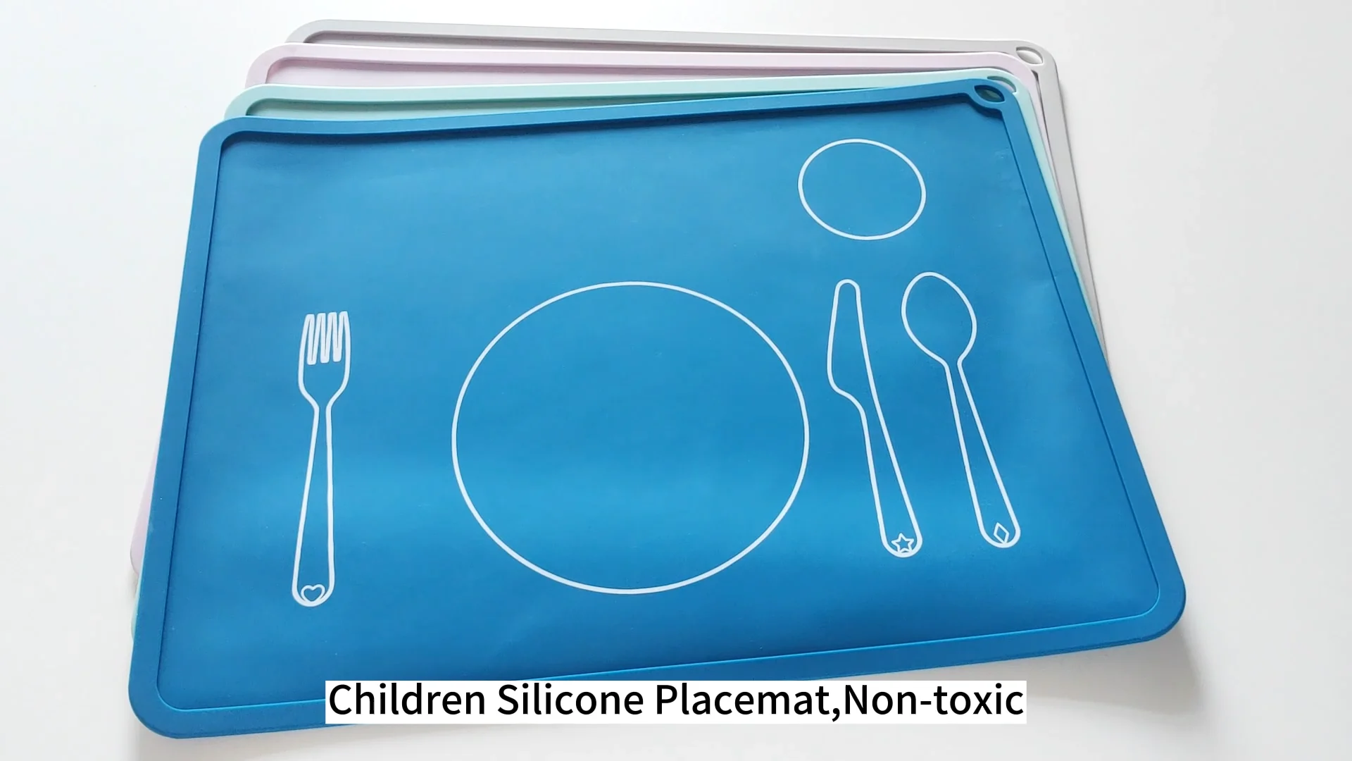Waterproof Silicone Kids Placemats Heat Resistant Non-slip Kitchen ...