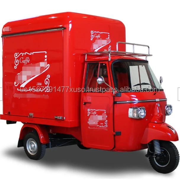 Piaggio Ape Trike Food Cart - Perfect for Events & Snacks