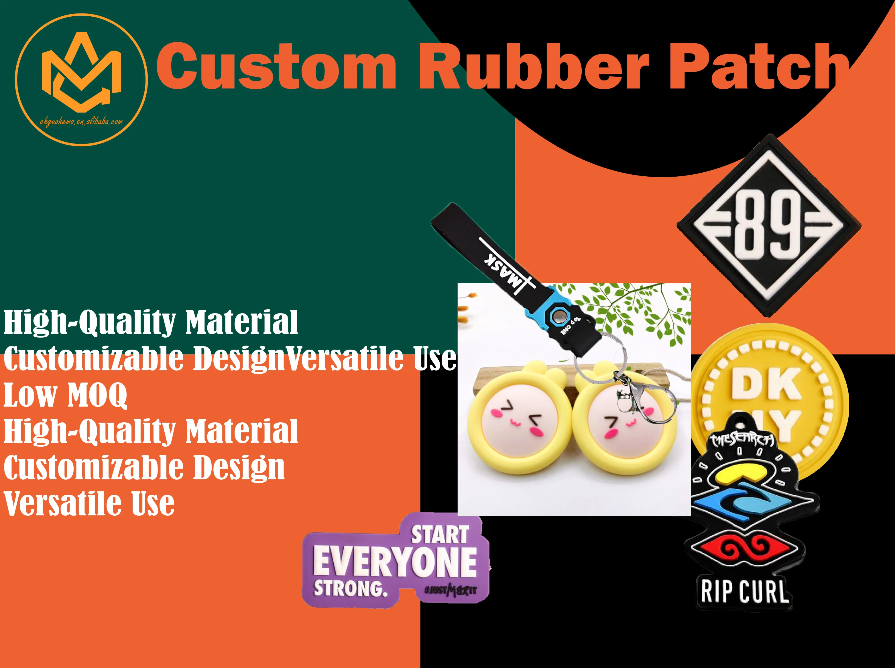 Custom 3d Raised Silicone Logo Patch Rubber Labels Patches For Clothing ...
