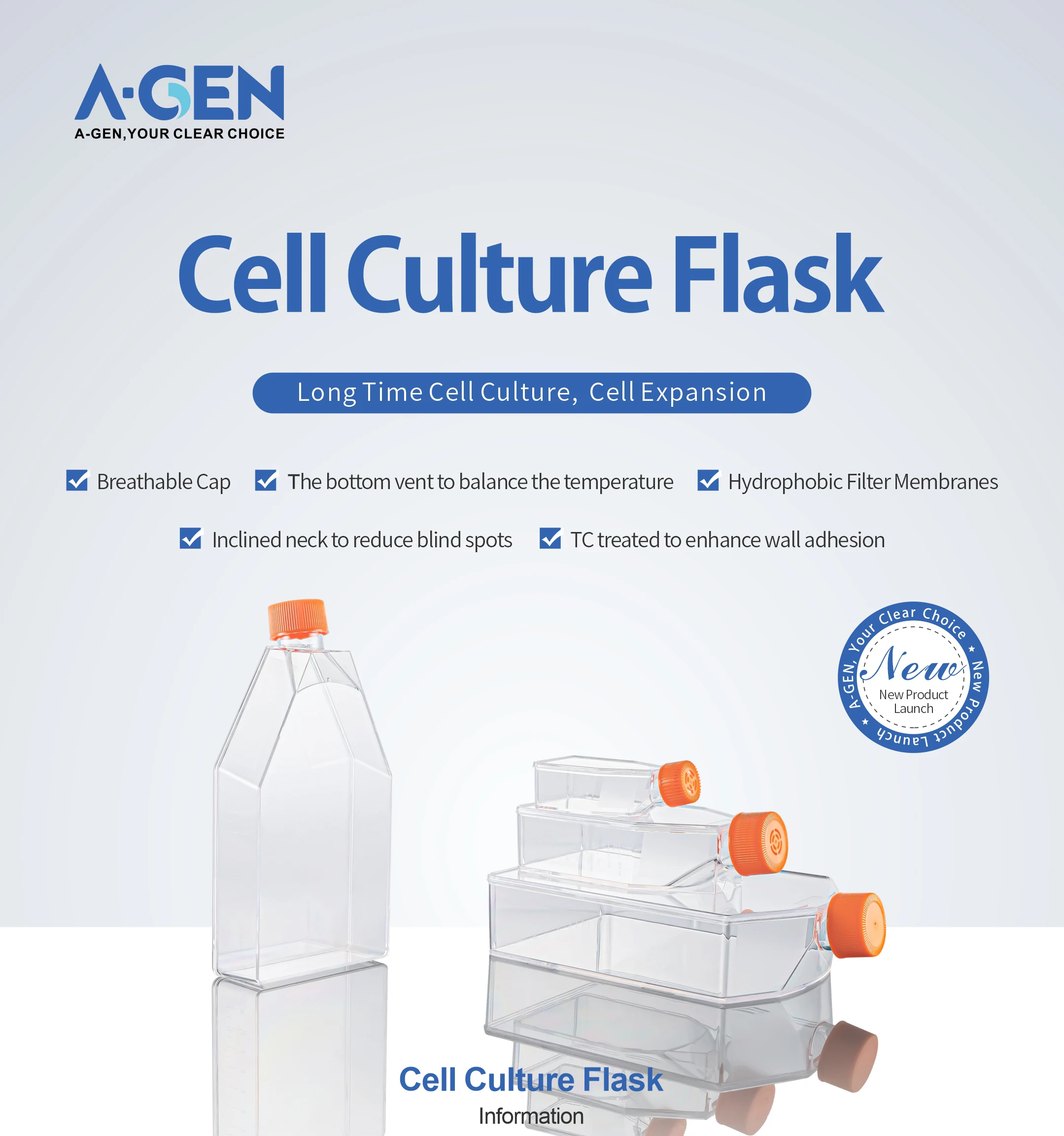 175cm2 Cell Culture Flasks with Treated and Non-Treated| Alibaba.com
