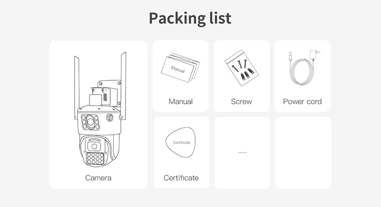 FG663DR 4G Security Fire Detection CCTV Security IP Camera Outdoor Dual ...