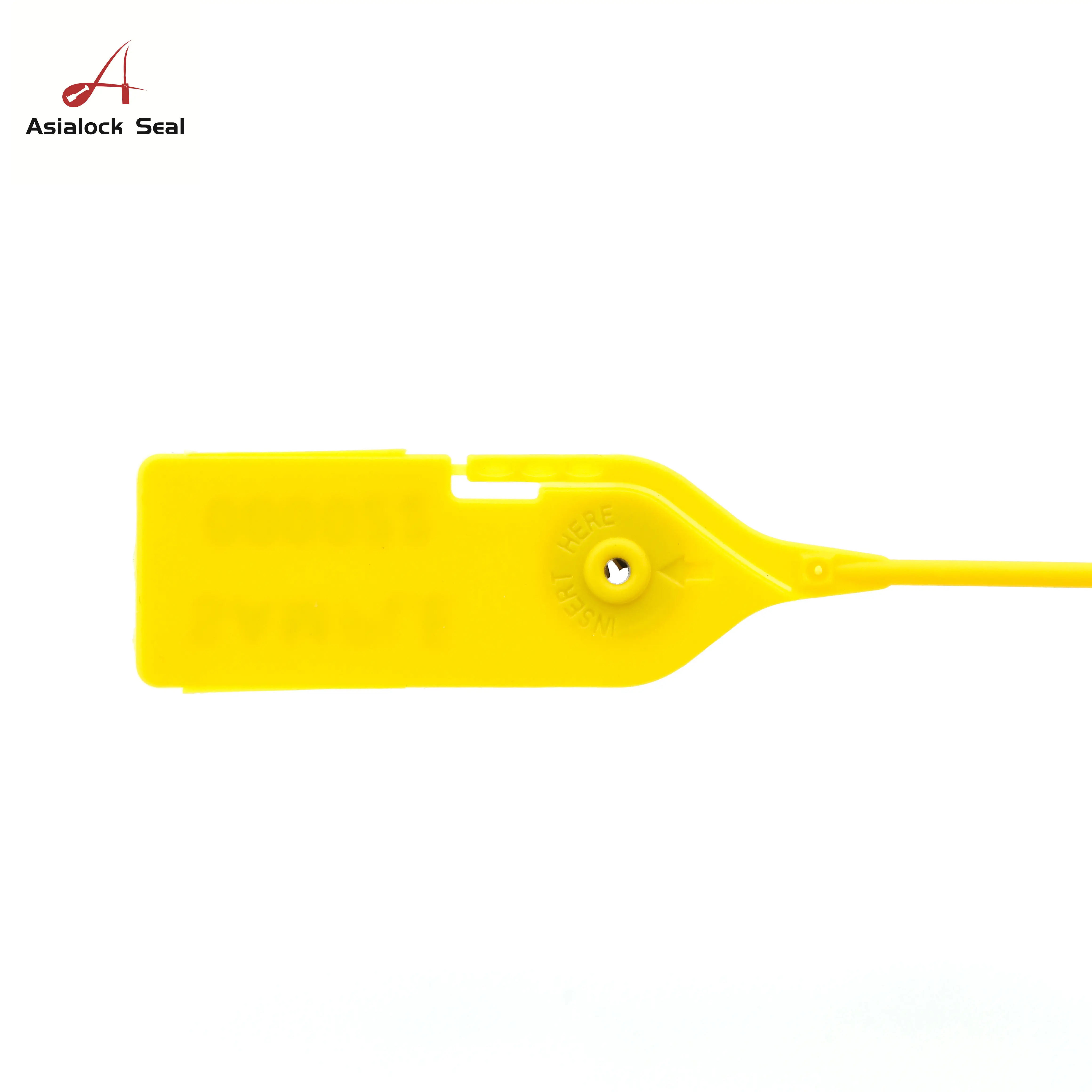 Customized Logo Metal Inserted Plastic Seal Tag Pull Tight Cargo ...