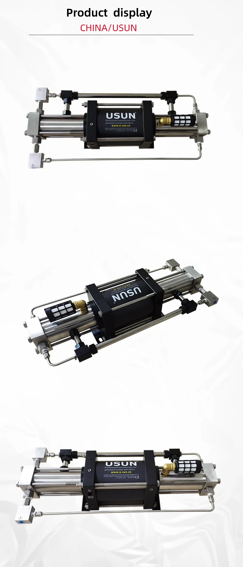 USUN SBD40-OL Portable Double Action Pneumatic Booster Pump