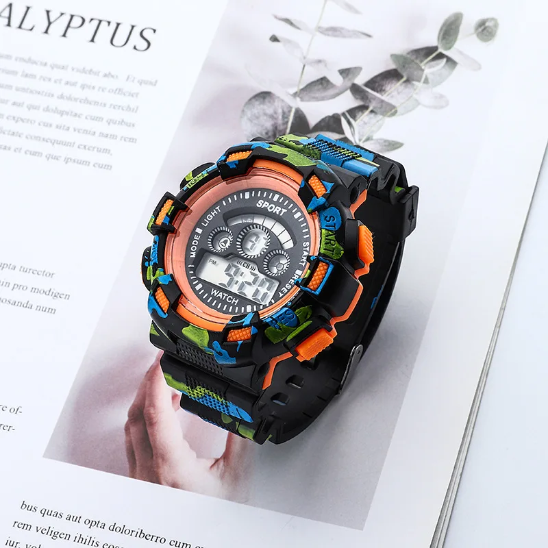 Kids Led Digital Watch With Instructions Children Digital Wrist Watch ...