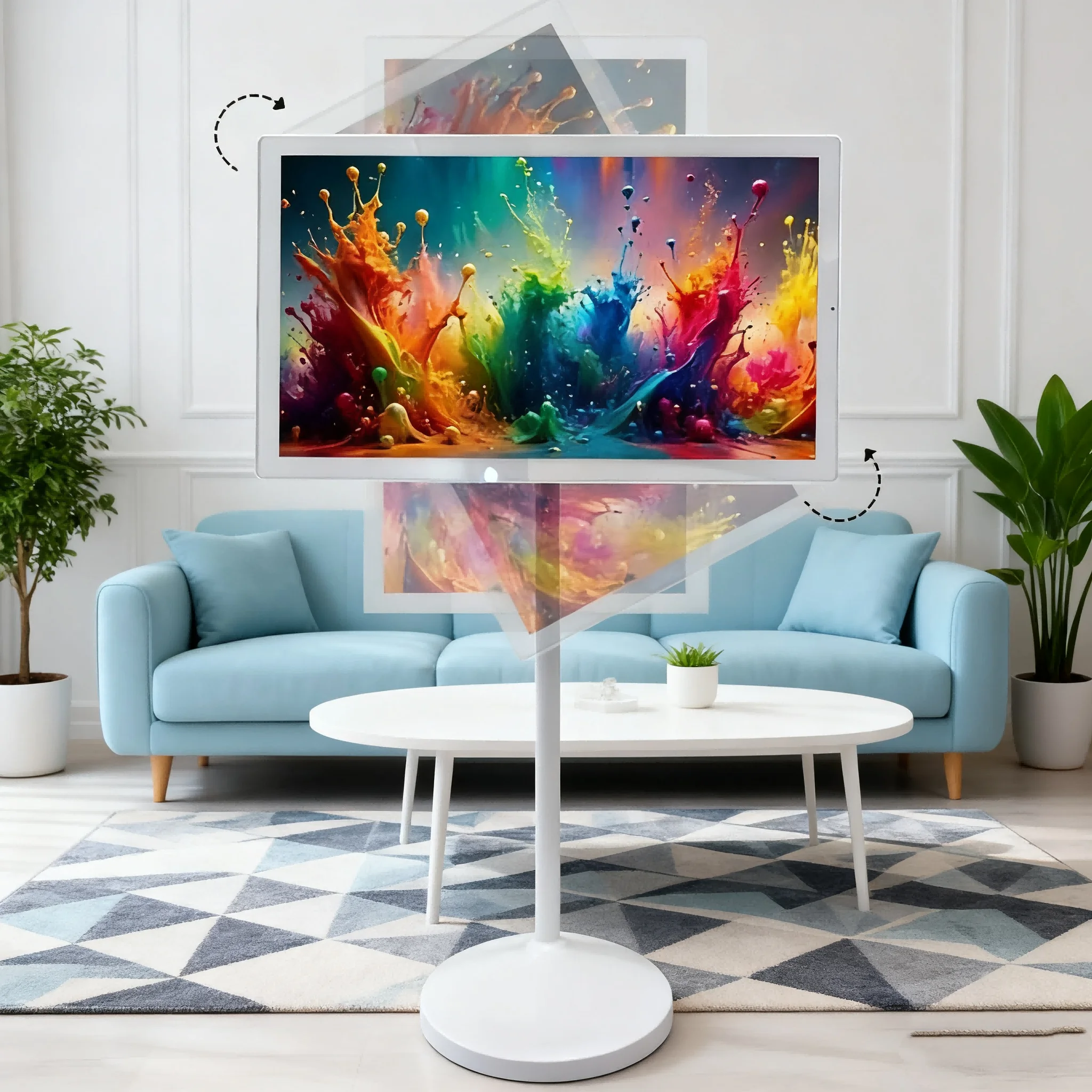 LED Interactive Touchscreen TV connectivity options