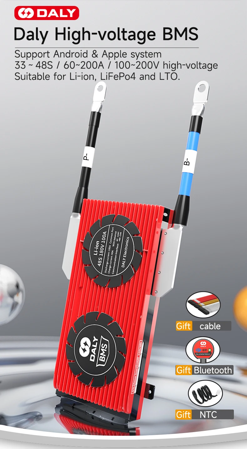 Daly Smart BMS Lifepo4 32S 96V 150A for High Voltage Dali BMS