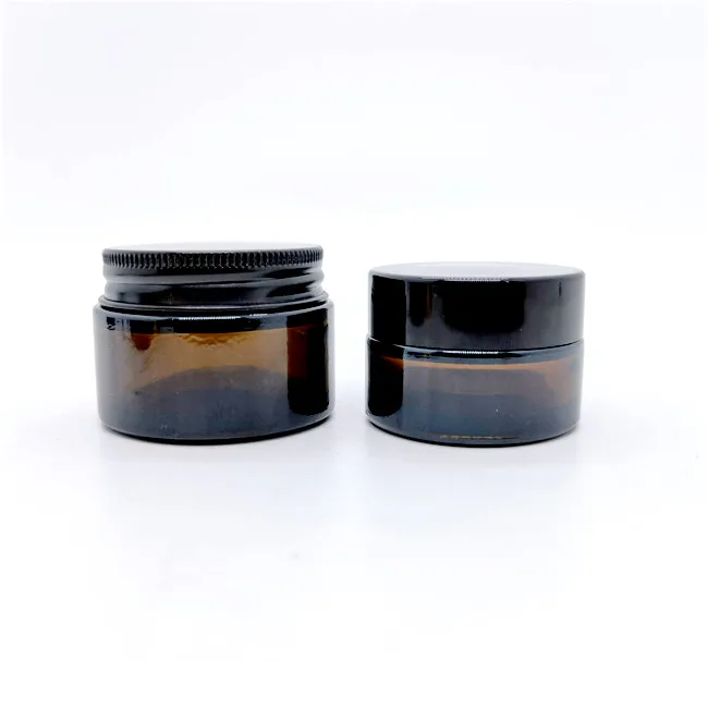 5g to 200g Cosmetic Bamboo Lid Glass Jars for Skin Care