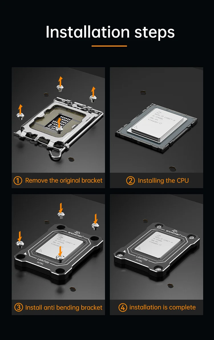 SNOWMAN LGA17XX-BCF Intel Universal CPU Bending Correction Fixation ...