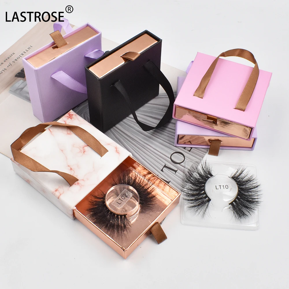 Fluffy D Curl Russian Strip False Eyelash Extension Mink 3d 25mm