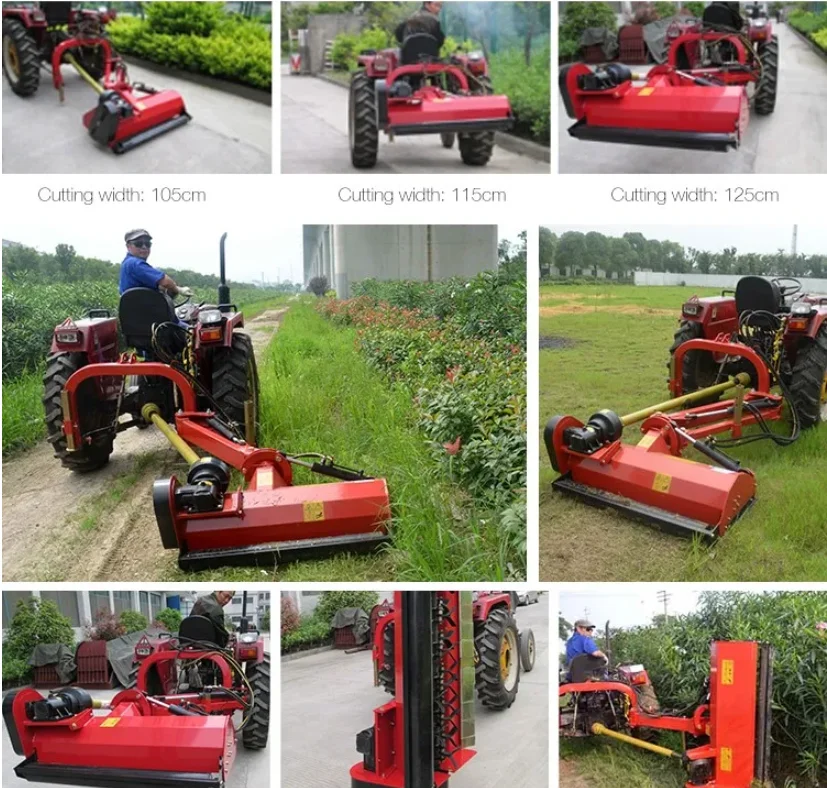Tractor Type Lawn Mower With Hammer Blade Hydraulic Verge Blade Lawn ...