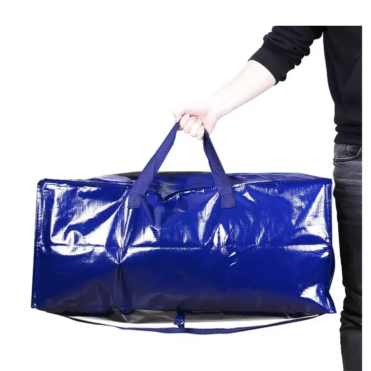 Extra Large Thick Oversized Pp Woven Shopping Storage Moving Bag With Strong Handle And Zipper ...