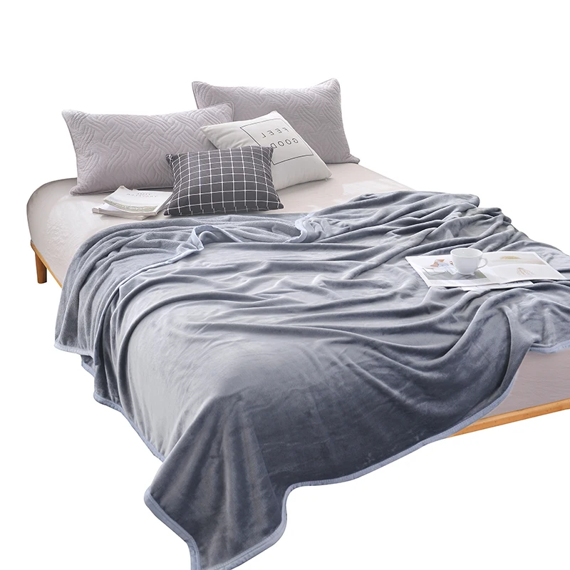 Cheap Price Warmer Blanket 70*100CM Custom Solid Other Throw Fleece ...