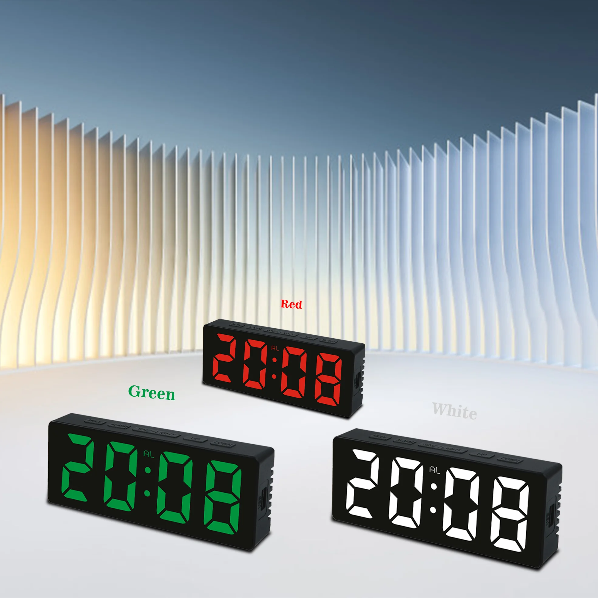 Digital Led Alarm Clock Smart Alarm Clock With Color Screen And ...