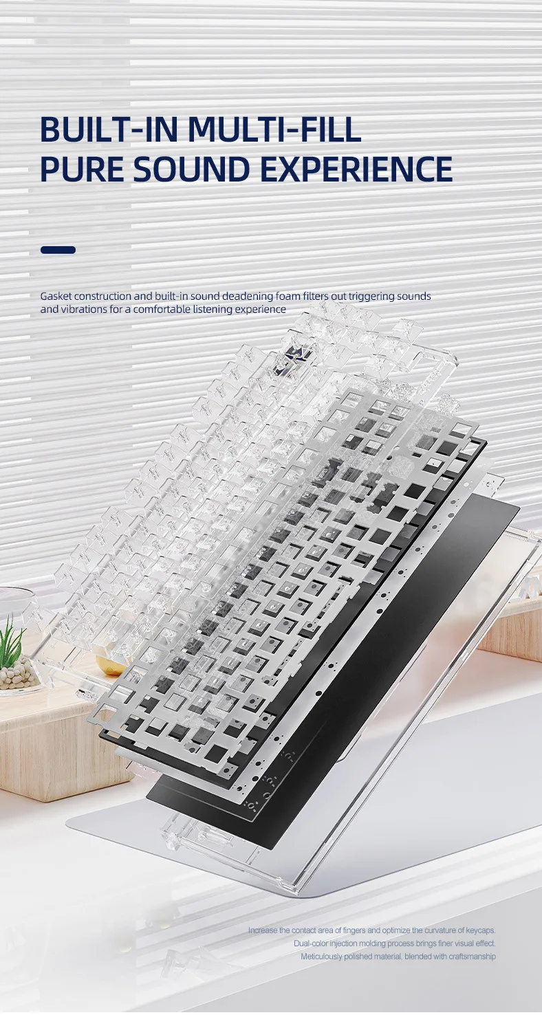 K86 Wireless Mechanical Keyboard - Multi-Key Anti-ghosting