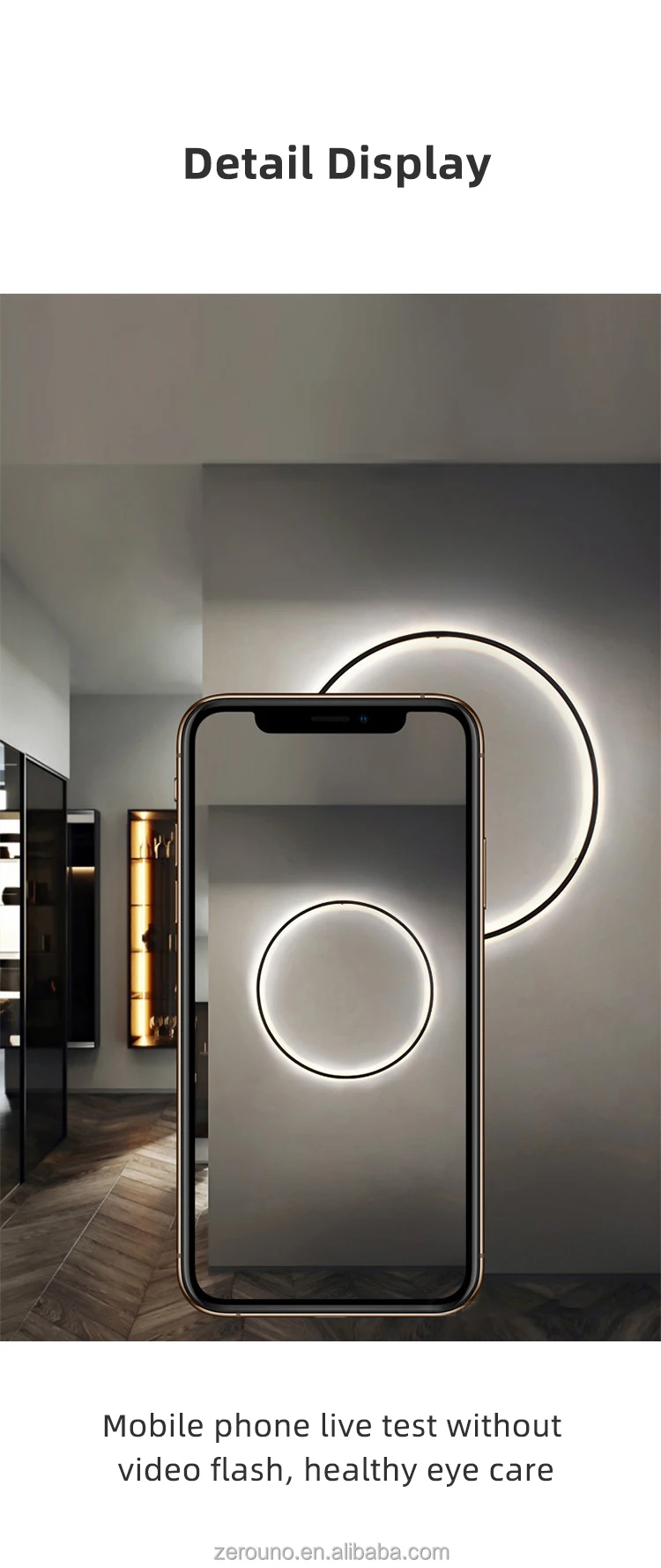 Modern Wall Mural Light - Round LED Moon Wall Lamp for Home & Hotel ...