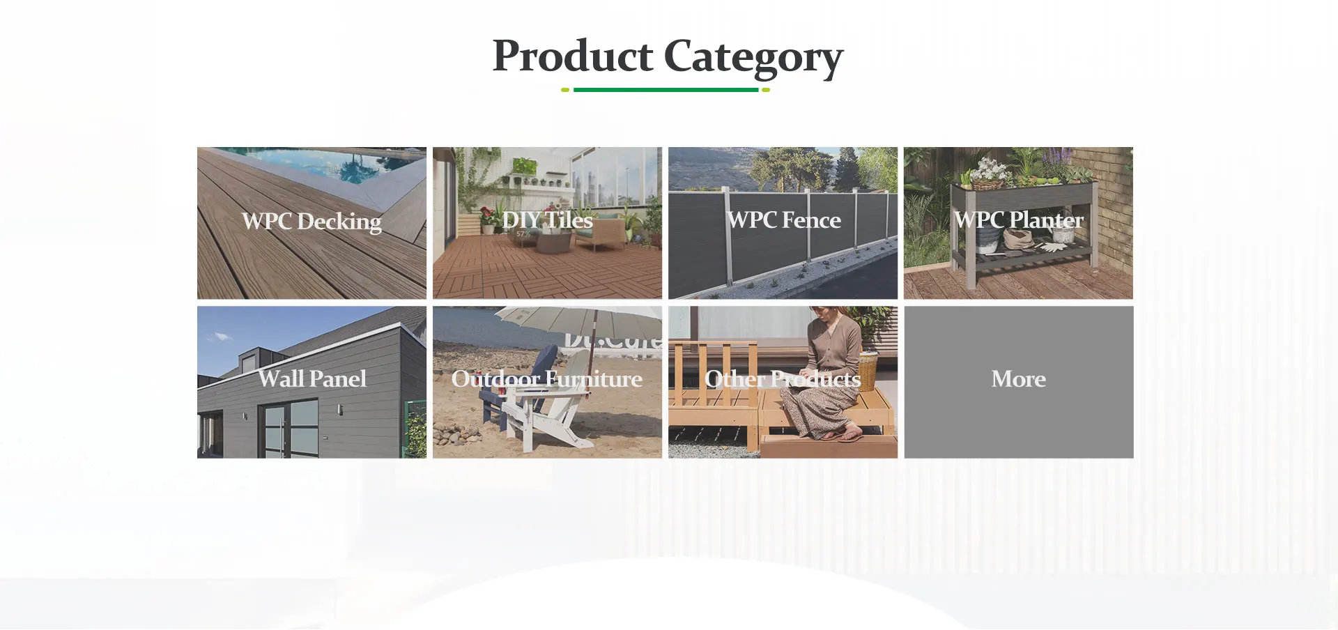 Wholesale Modern WPC Interlocking Composite DIY Decking Tile 30x30