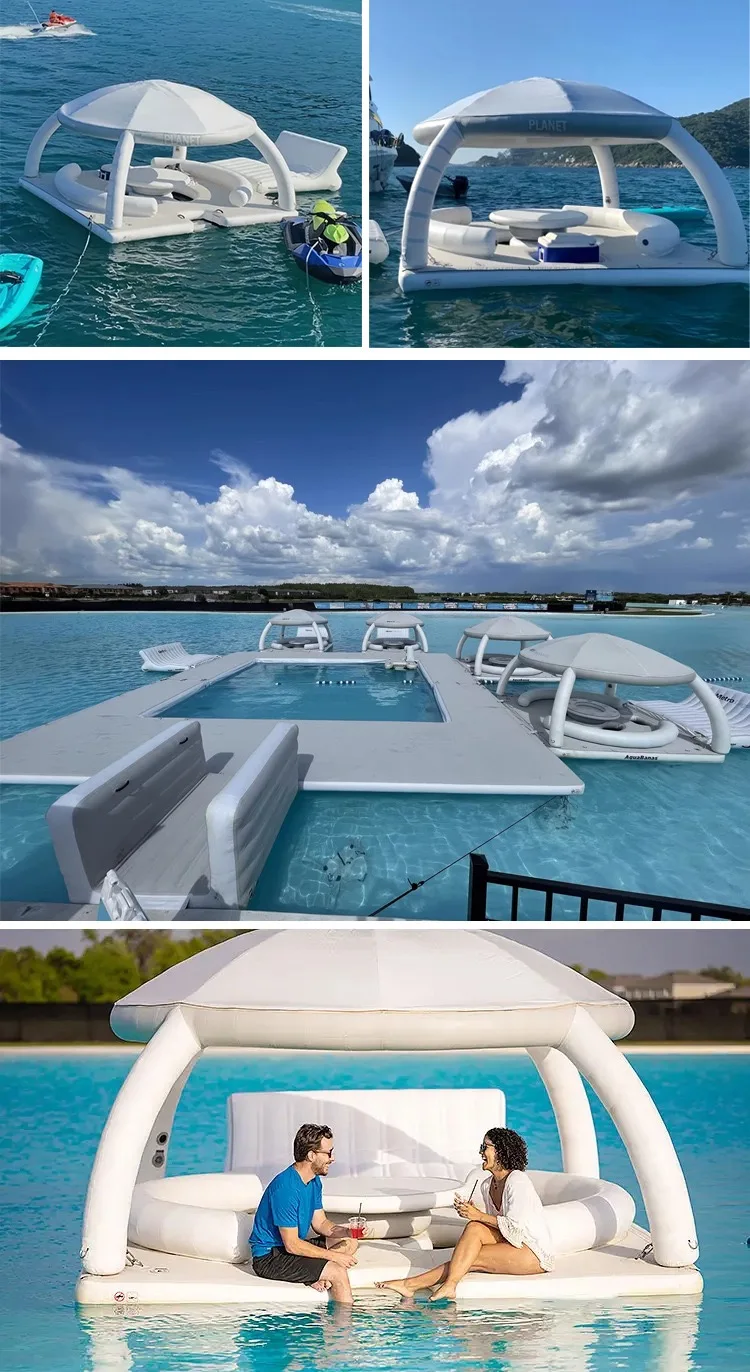 Custom Inflatable Water Game Floating Inflatable Bed Party Bana Raft ...