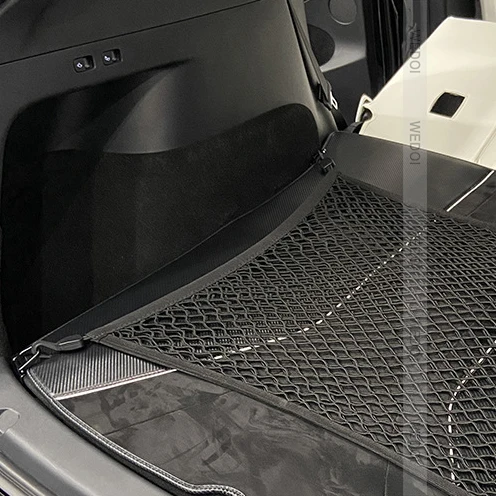 For Tesla Model Y Cargo Bay Holding Nylon Net Double Layer Trunk ...