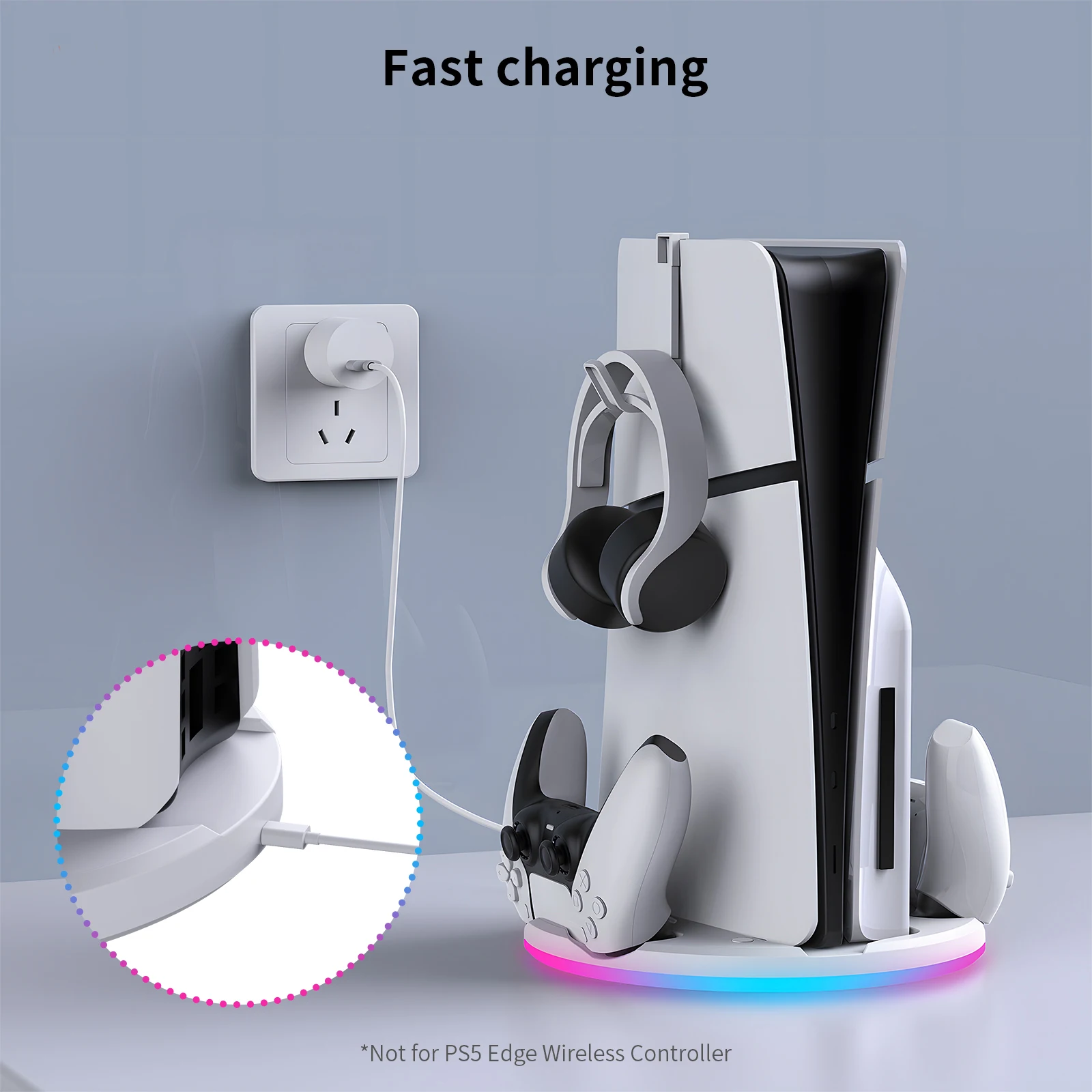 Dual Controller Charging Station With Safety Lock Design And Led ...