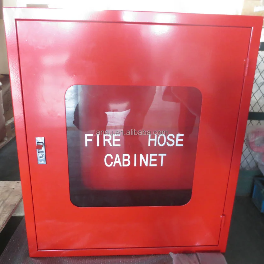 Fire Hose Cabinet - 30m, 2.5'' Hose with Rack for Firefighting