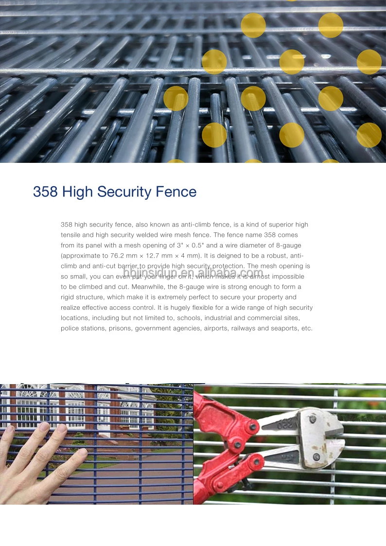 358 Security Fence Unclimbable Mesh Fence Panels Anti Climb Fence Hot ...
