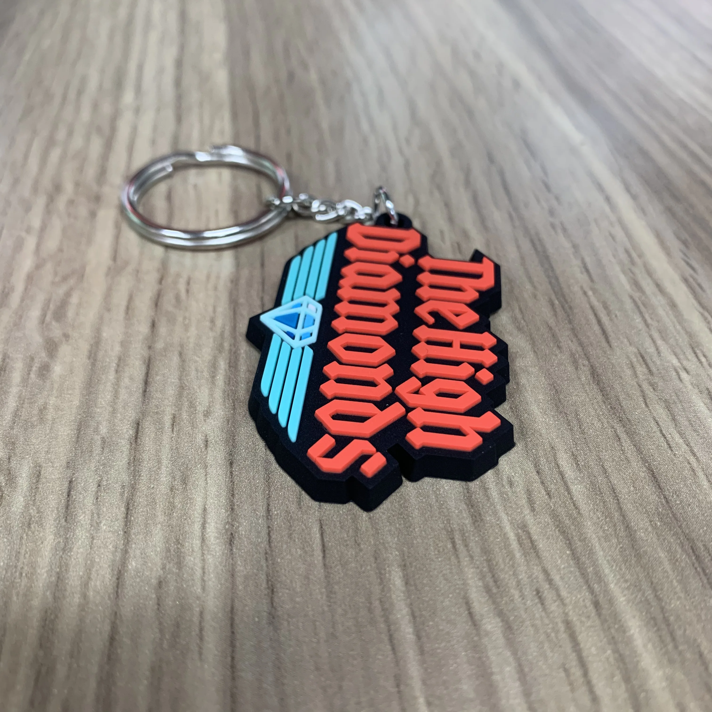 AoSheng Personalized Promotional logo 2D Rubber Gift Key Chain Custom ...