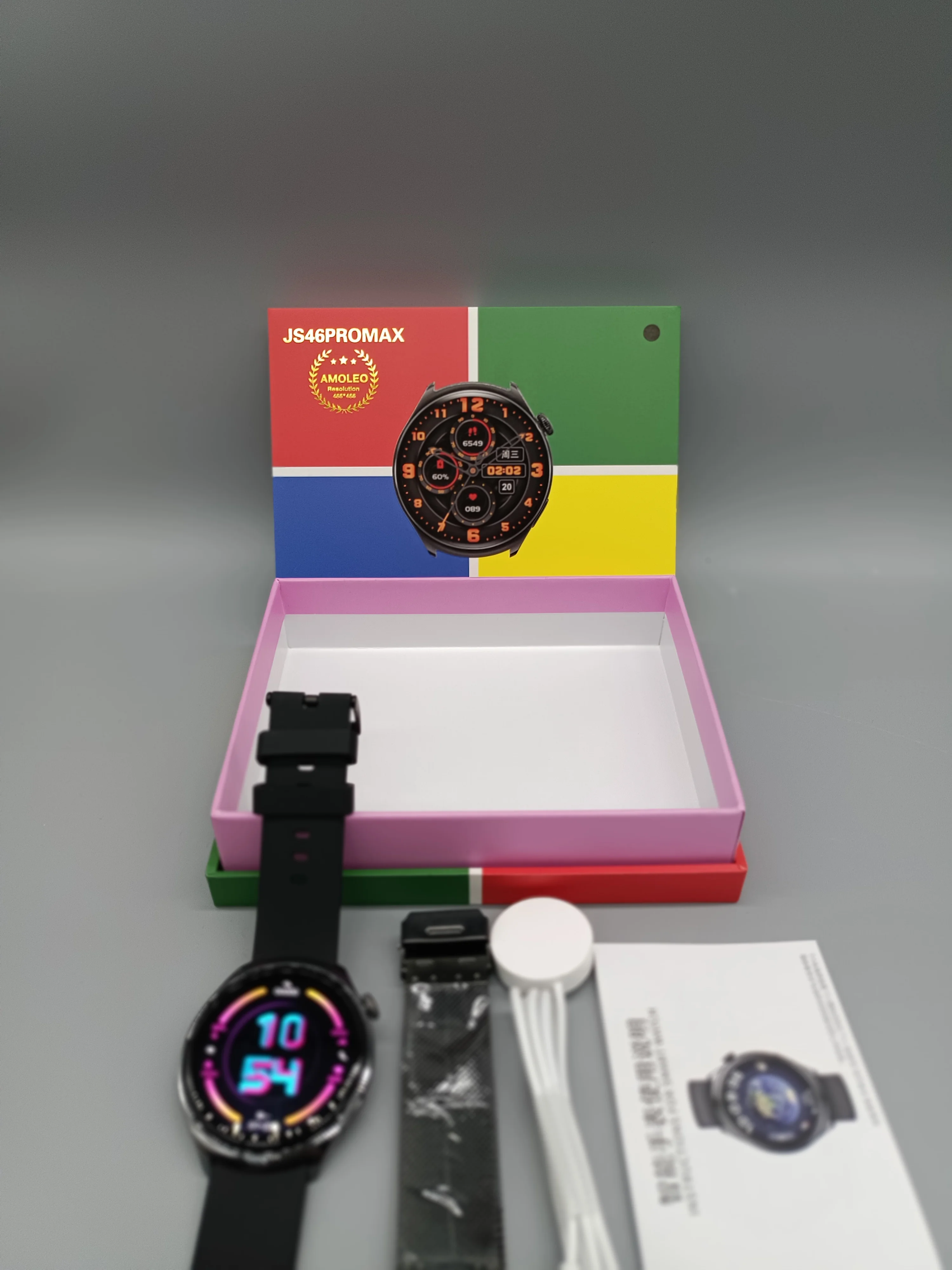 Smartwatch 2024 Js46 Pro Max Bt Call Round Smart Watch Multilingual ...