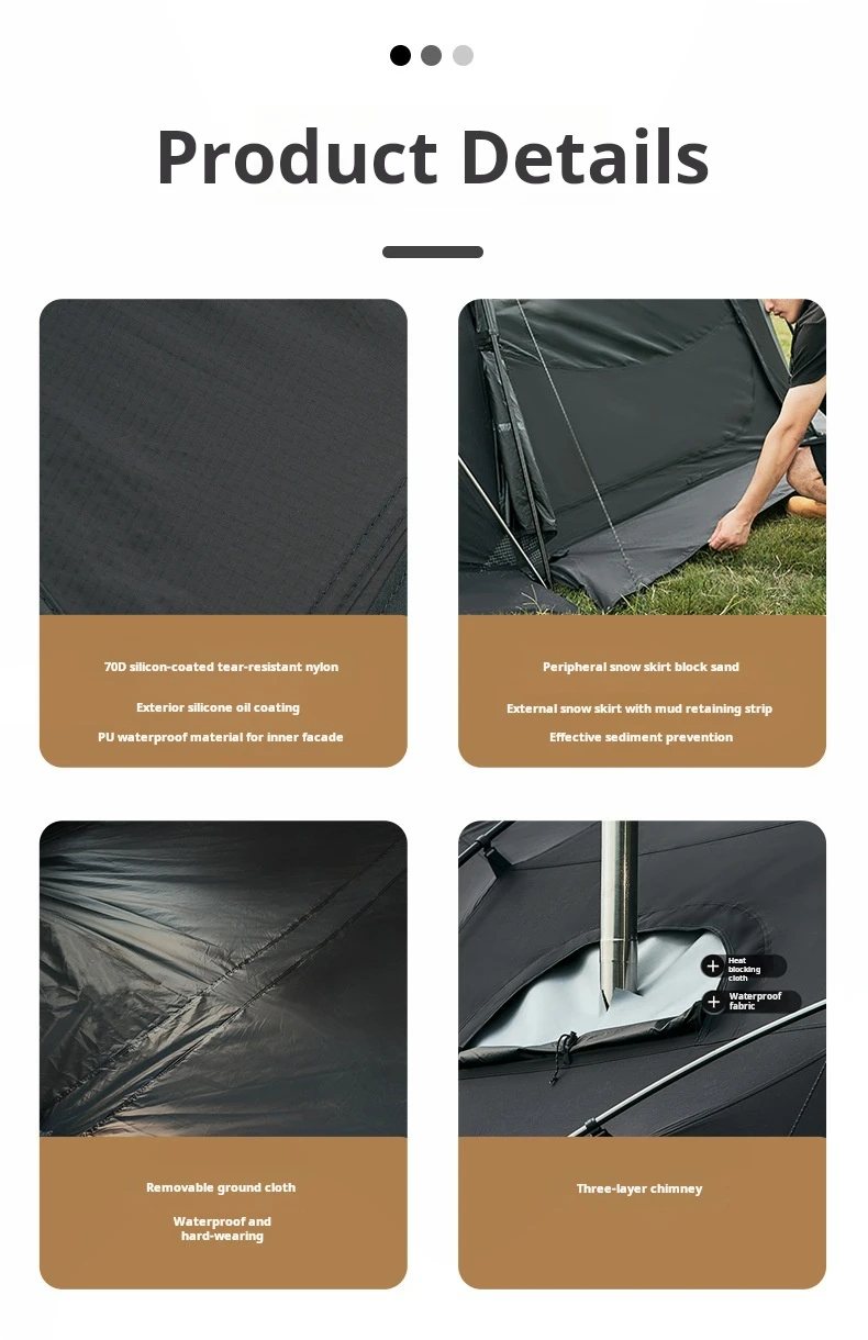 Luxury Portable Foldable Tent - Ideal for All-Season Camping