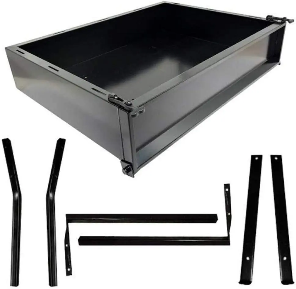 Utility Cargo Box for EZGO RXV Golf Cart - Large Capacity Steel