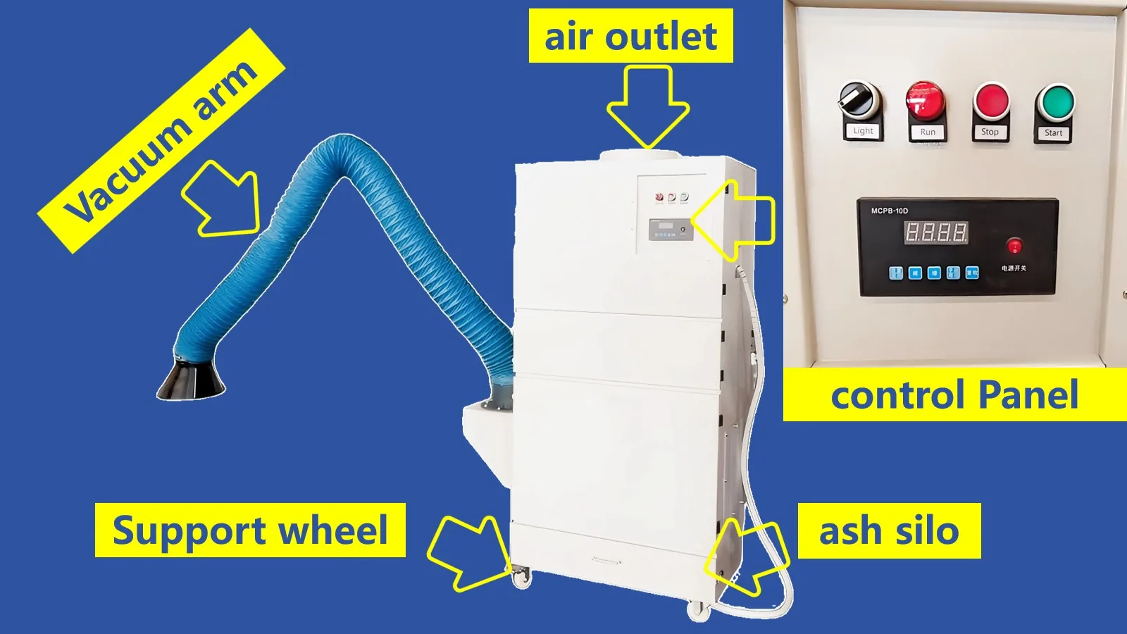 Portable New Construction Welding Fume Extractor Purifier and Smoke ...