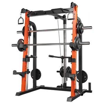 Multi-function Station Power Squat Rack Cage Smith Machine - Buy ...
