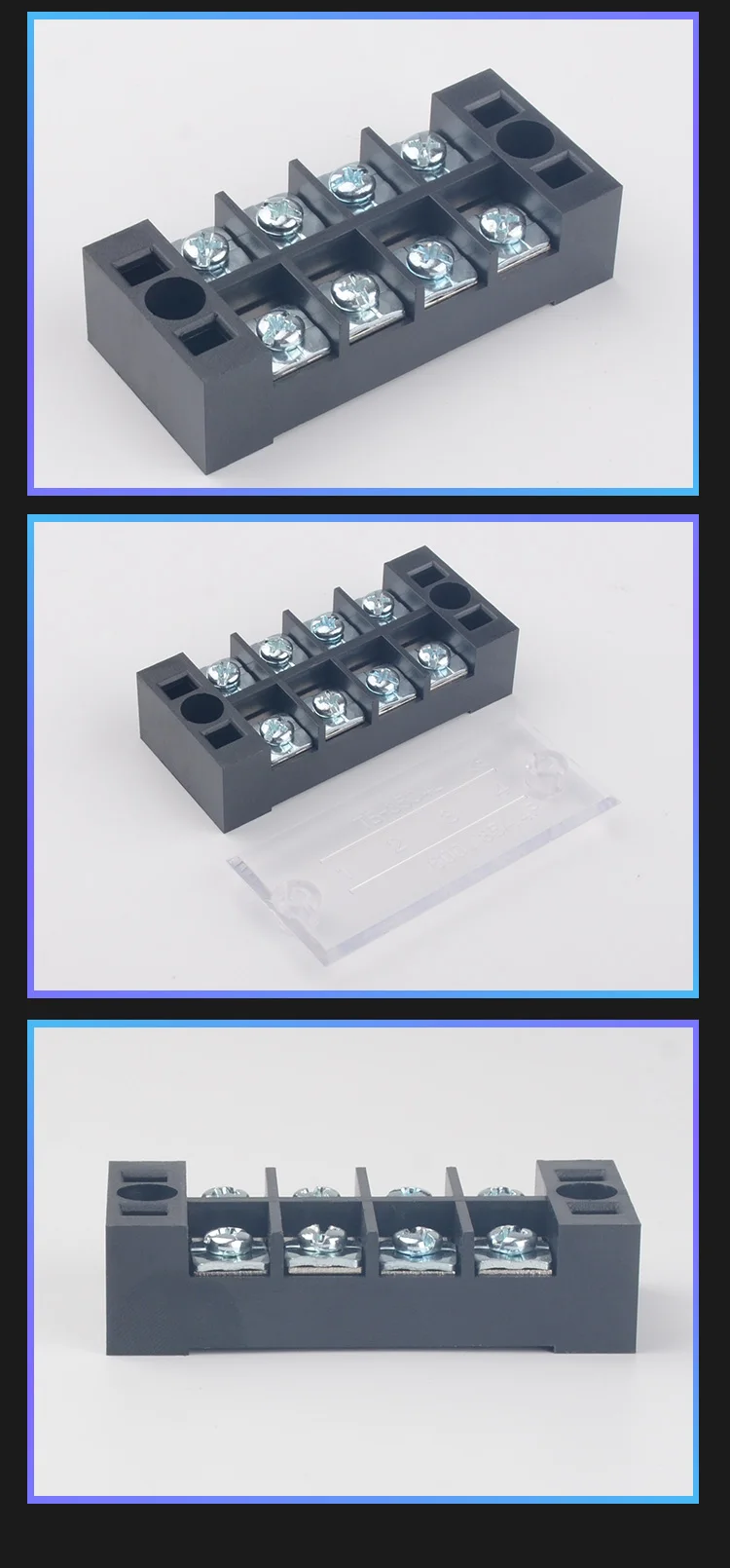 Screw Terminal Block Manufacturer TB Terminal Block 45A 3 Pin Barrier ...