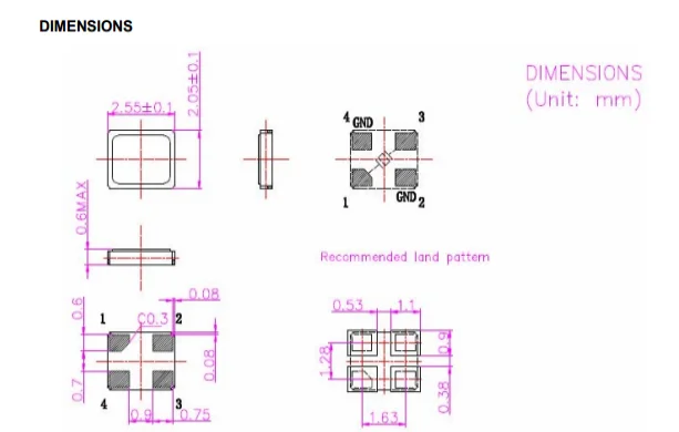 Kce Surface Mount Devices Ultrasonic Resonator 2.5*2.0 Crystal ...