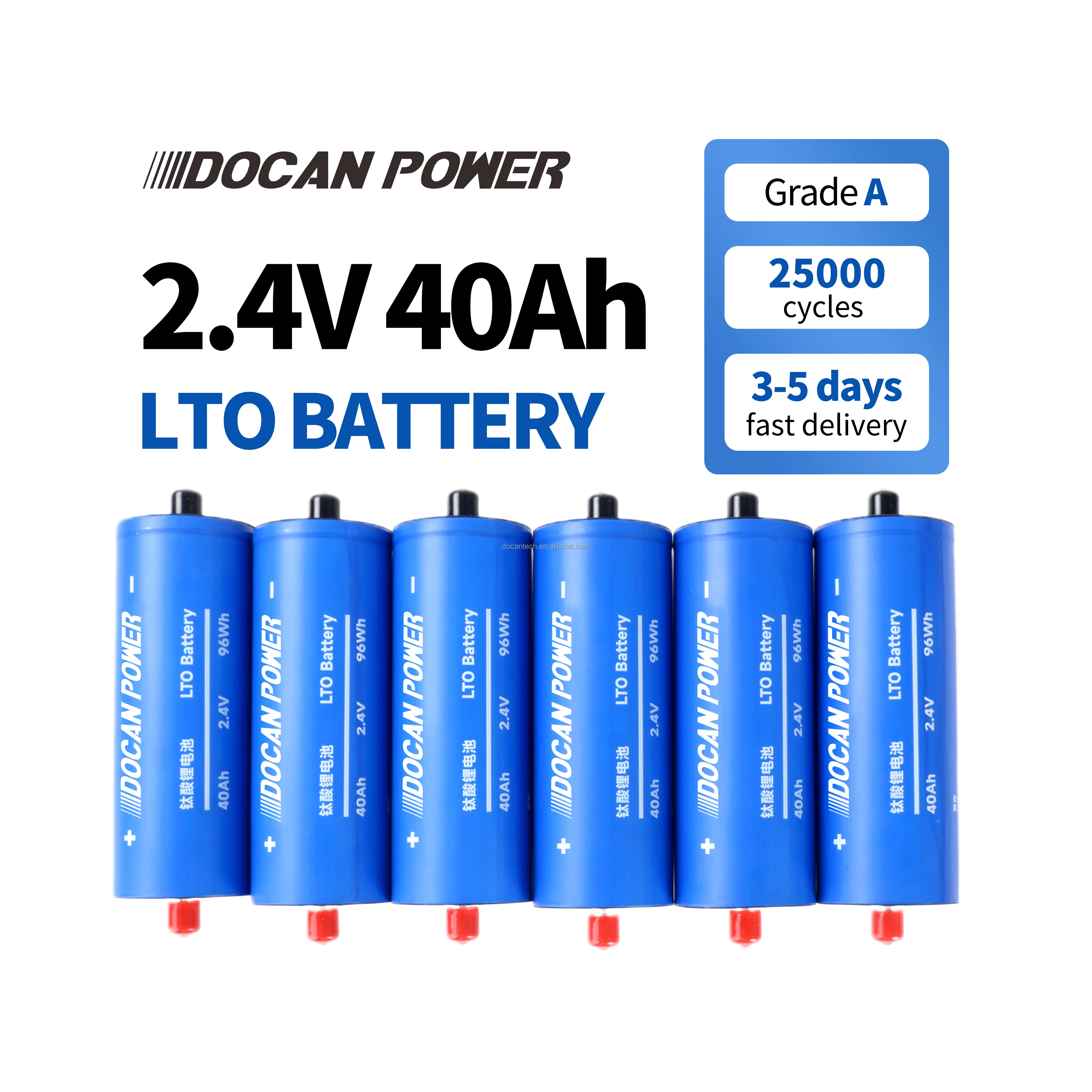 Docan LTO 2.3V Battery Cells - High Performance & Durability