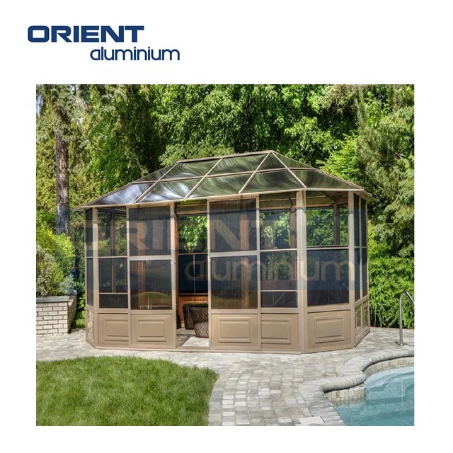 Portable Trailer Single Hobbit Bamboo Foldable Mini Sun Room Veranda ...