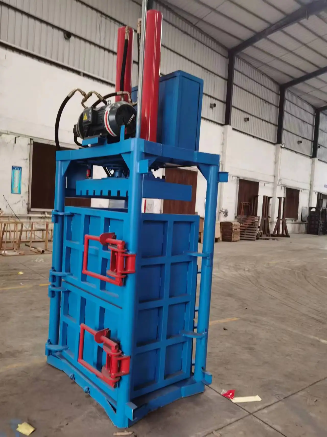 Vertical Hydraulic Plastic Bottle Compactor Baler Machine /rag Baling ...