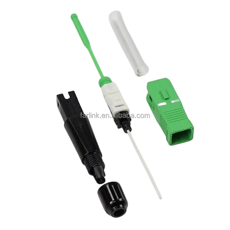 High Quality Ftth Embedded Sc Apc Fiber Optic Quick Connectors For Ftth ...