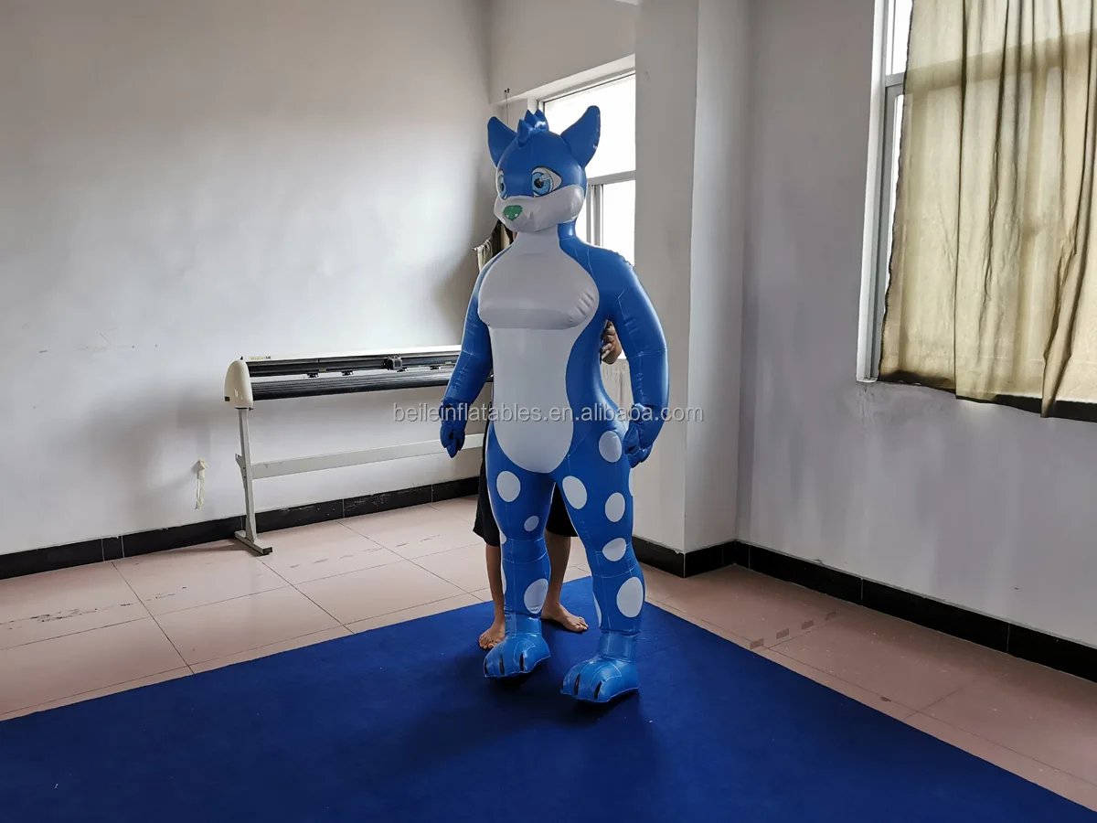 Beile Customize New Cartoon PVC Inflatable Fox Suit for Sales