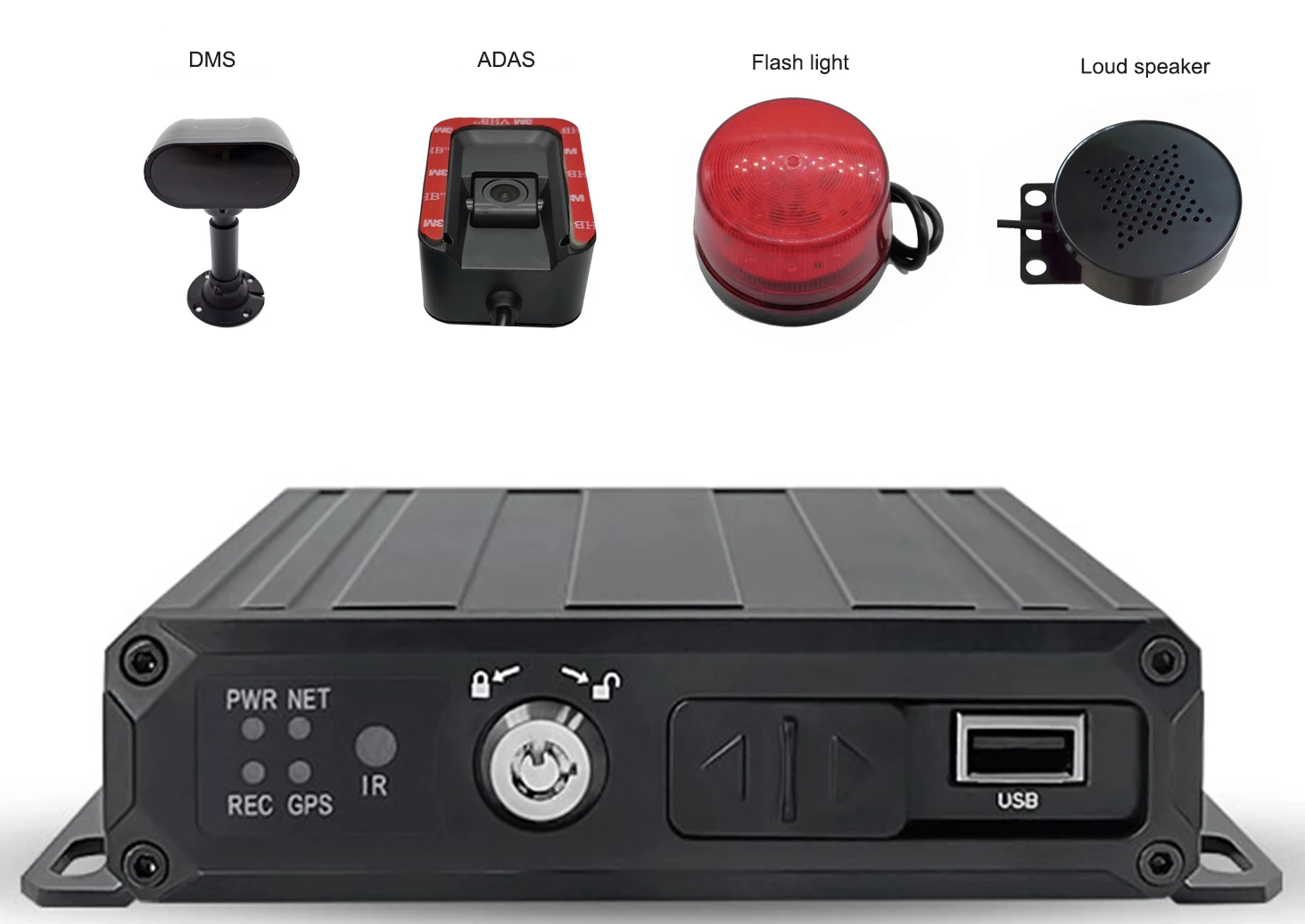 4G DFMS Driver Fatigue Monitor System with ADAS Support