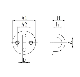 Round Pad Eye Rigging Hardware Stainless Steel 304 316 Marine Hardware ...