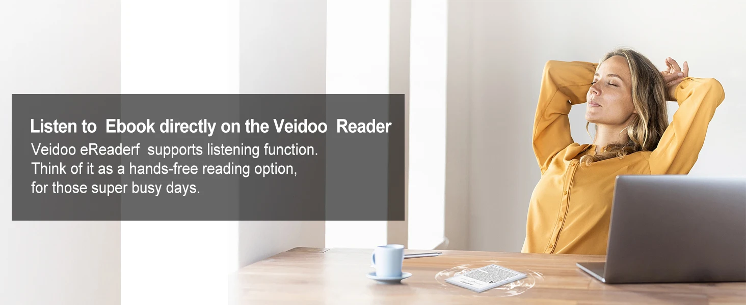 Veidoo 6" Android 11 E-ink Ebook 648*480 Touchscreen Display 8gb Of ...