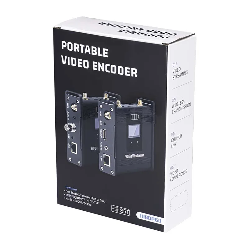 H.264 H.265 Wifi Transmitter Ip Rtmps Live Broadcast Wireless Srt Rtsp ...