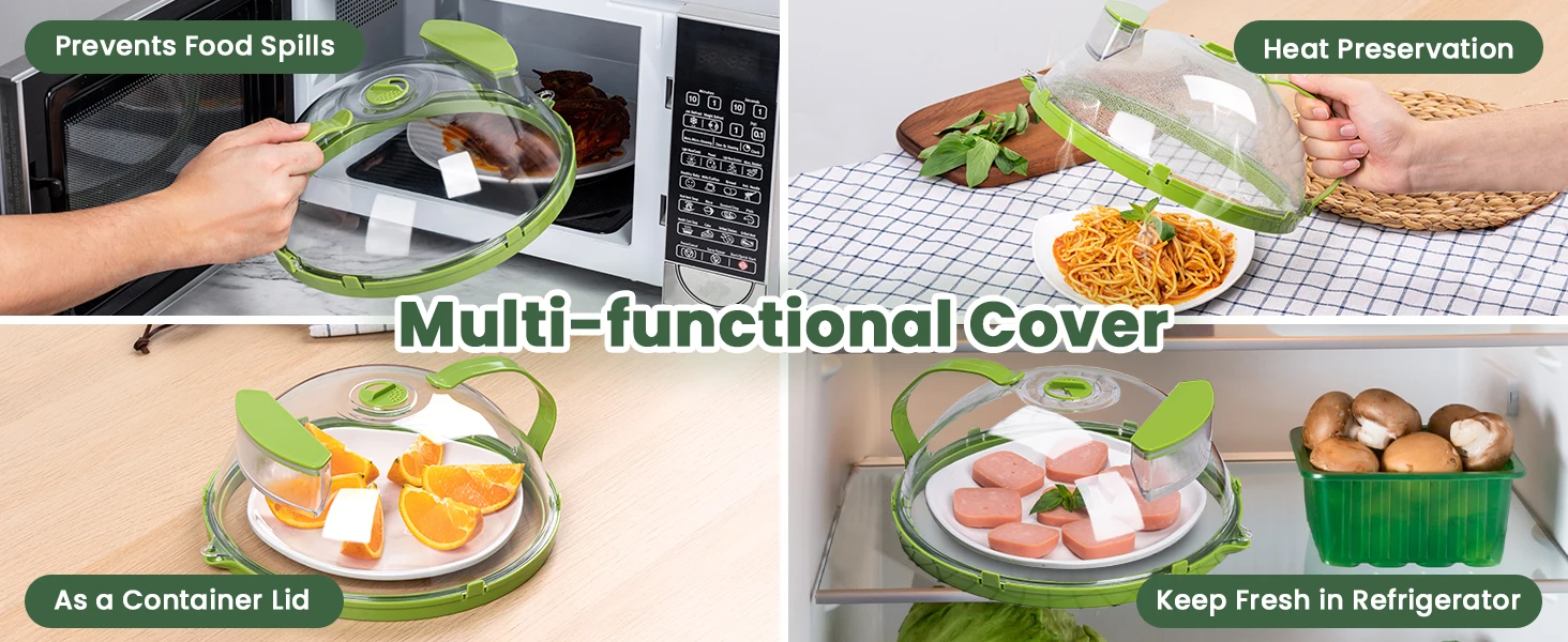 Transparent Dustproof Microwave Cover - Sustainable & Durable