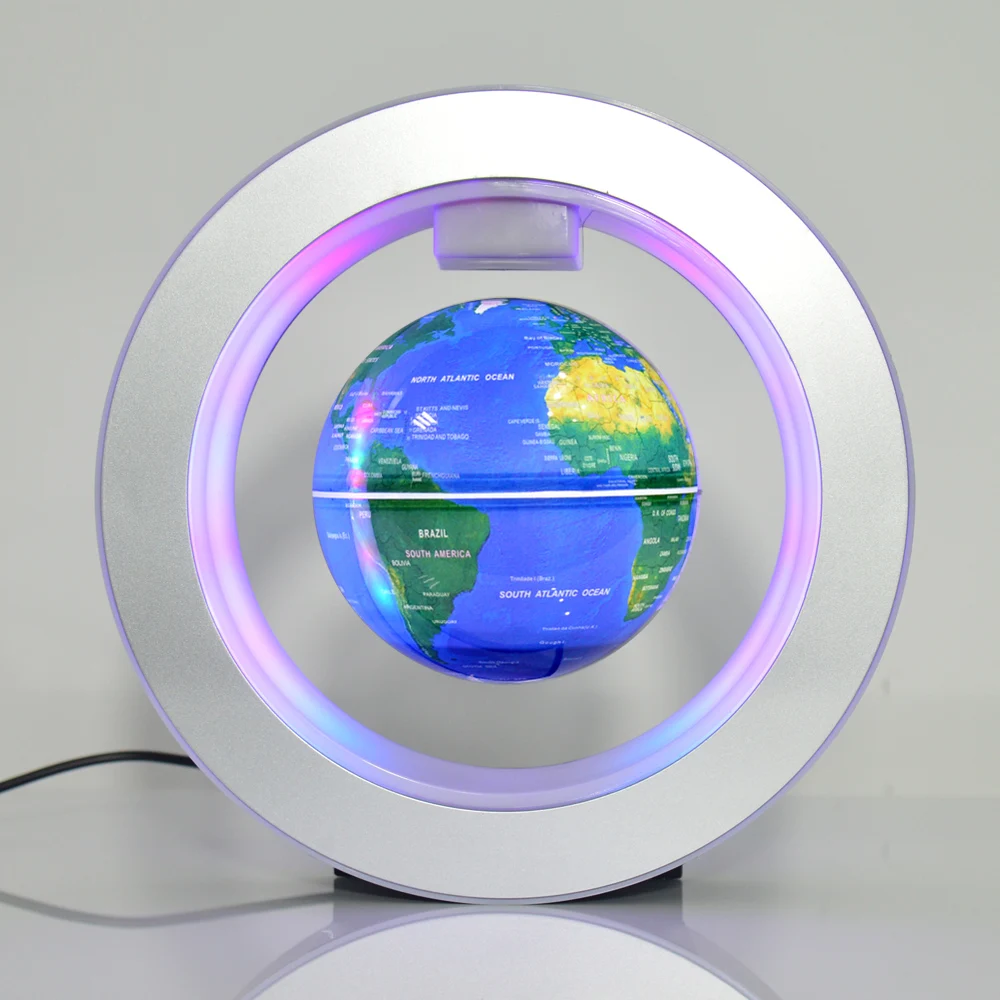C 모양 세계 지구지도 회전 자기 활력 자기 부동 글로브 조명 기능 Buy 플로팅 글로브플로팅 글로브 램프마그네틱 플로팅 글로브 Product On