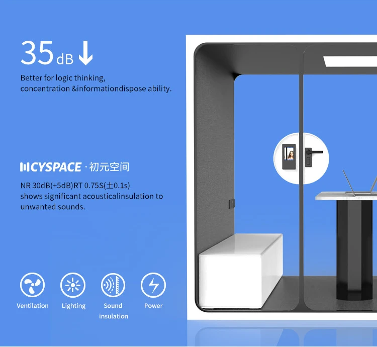 Acoustic Soundproof Garden Pod - Perfect for Home Office