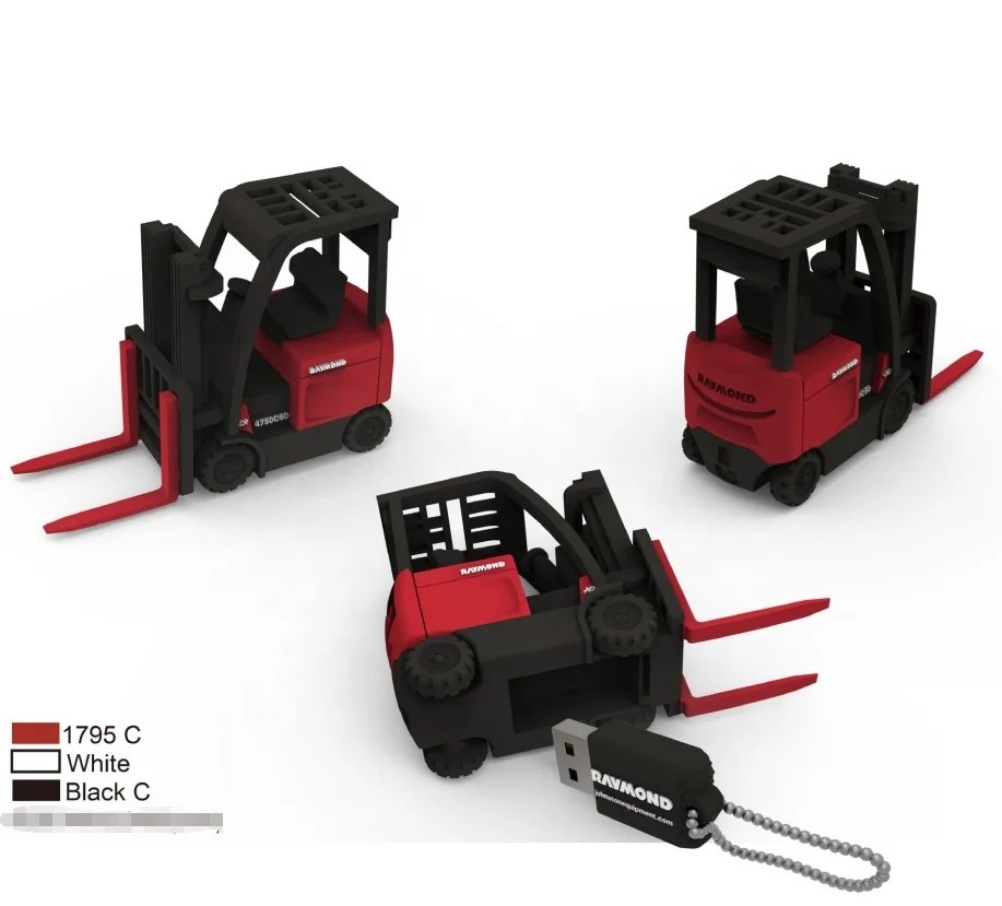 AiAude Cartoon Tractor USB Flash Drive 2.0 1G 2G 4GB Pen Drive PVC ...