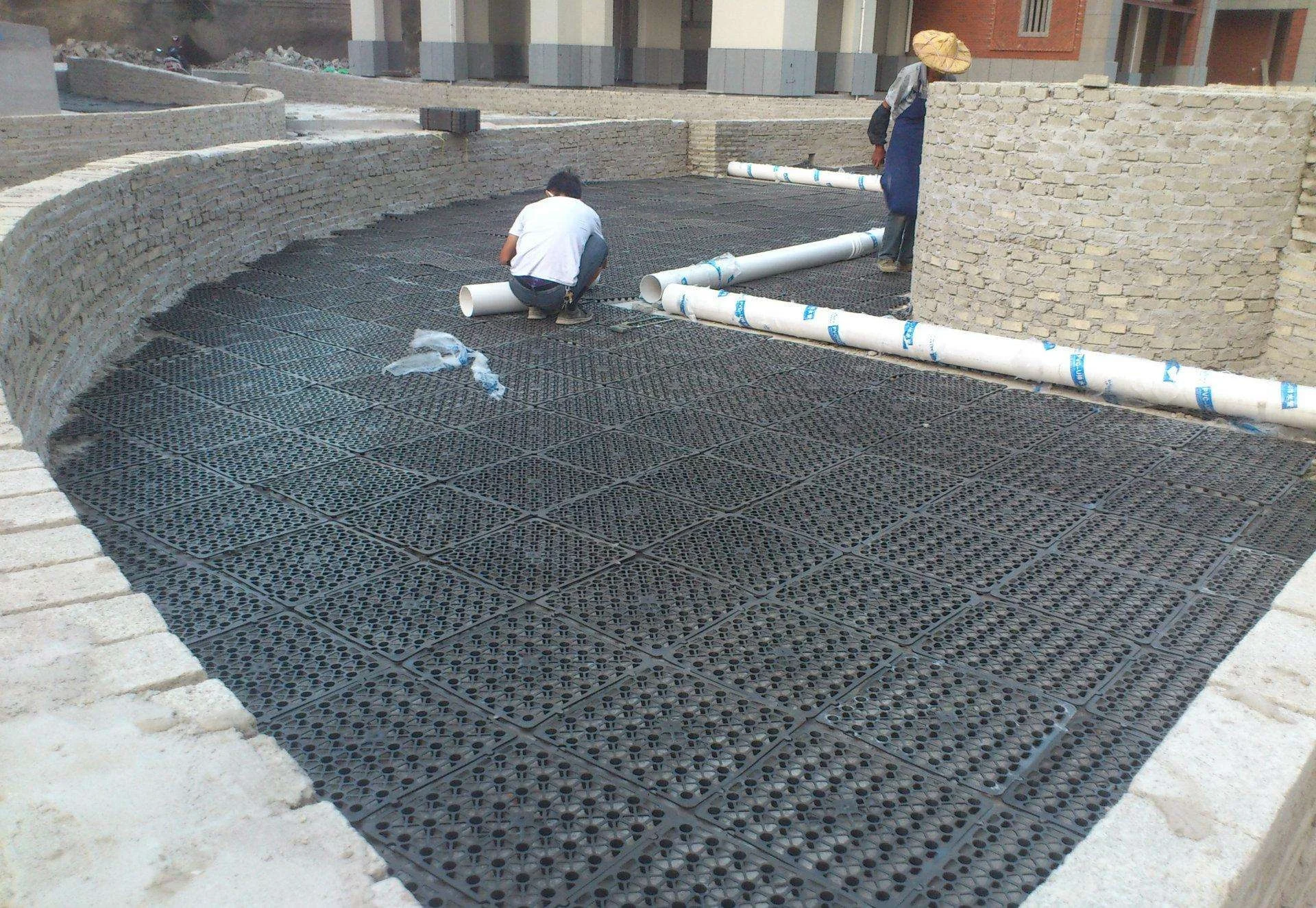 Hdpe Dimpled Plastic Drainage Sheet Waterproofing Drainage Board Dimple ...